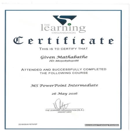 MS PowerPoint Intermediate | PDF