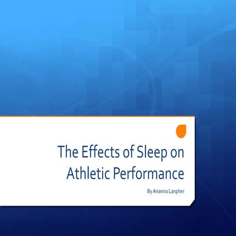 Sleeping Study Final Presentation | PPT