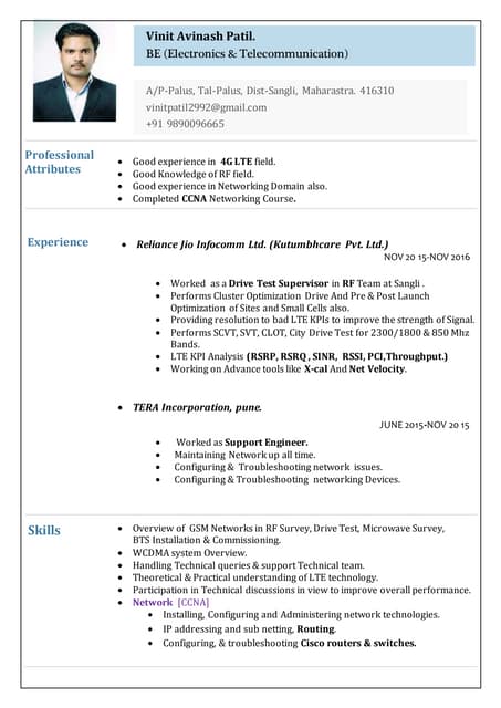 CV Vinit Patil | DOCX | Computer Networking | Computing CV Vinit Patil | DOCX | Computer Networking | Computing