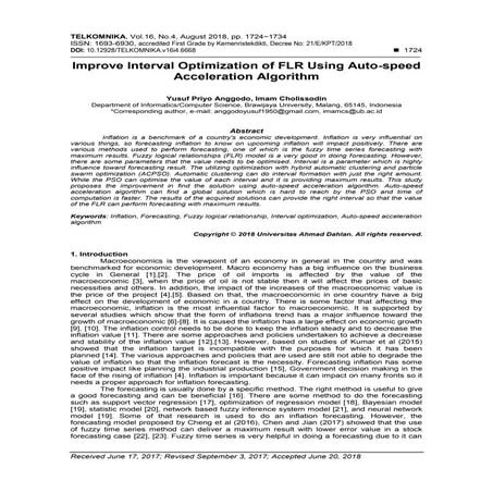 Improve Interval Optimization of FLR Using Auto-speed Acceleration Algorithm | PDF