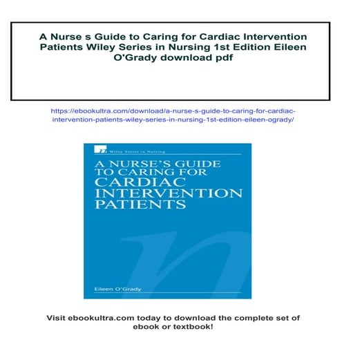 A Nurse s Guide to Caring for Cardiac Intervention Patients Wiley ...