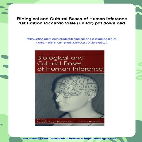 Biological and Cultural Bases of Human Inference 1st Edition Riccardo ...