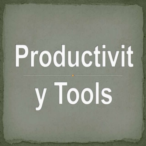 436970093 Productivitysadasd Tools Ppt Pptx
