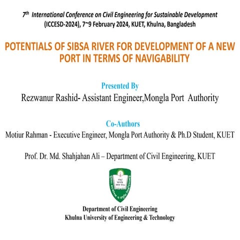 Presentation on river engineering in the | PPTX