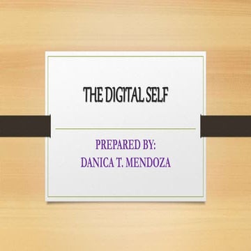 Digital Self | PPTX