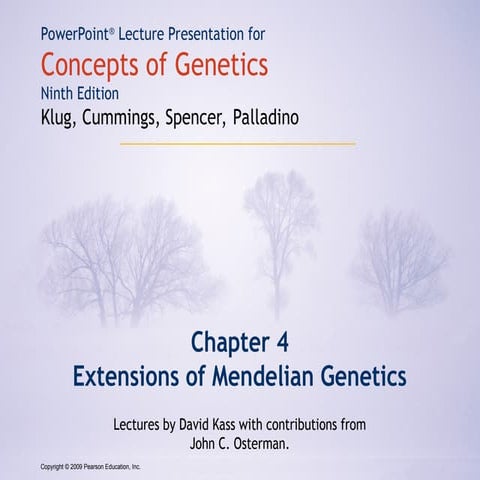 Extension of Mendelian Genetics in health | PPT
