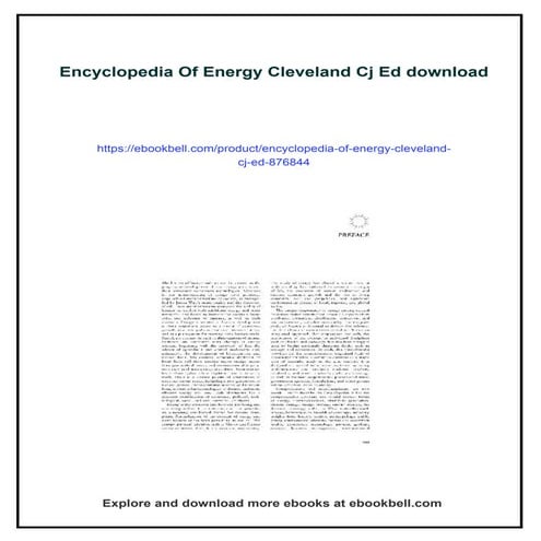 Download full ebook of Encyclopedia Of Energy Cleveland Cj Ed instant ...