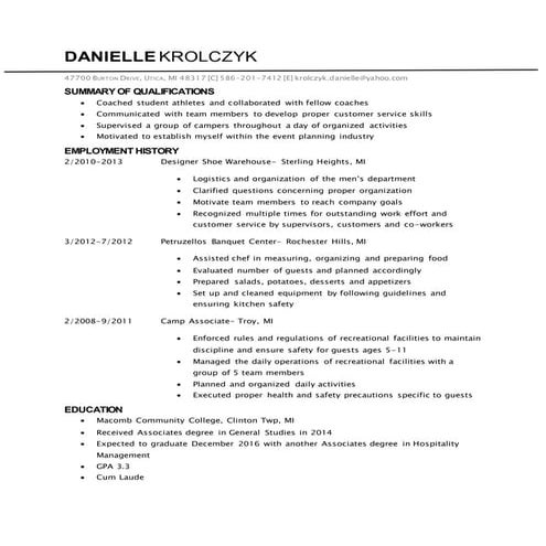 dani resume | DOCX