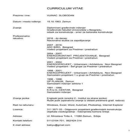 CV - Slobodan Vuinac+ | DOC