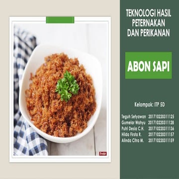 Membuat ABON yang berasal dari SAPI.pptx