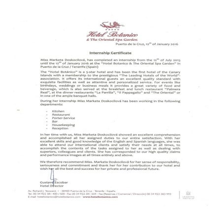 Internship Certificate | PDF