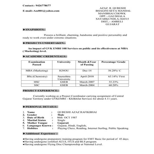 Azaz CV(Updated) | DOC