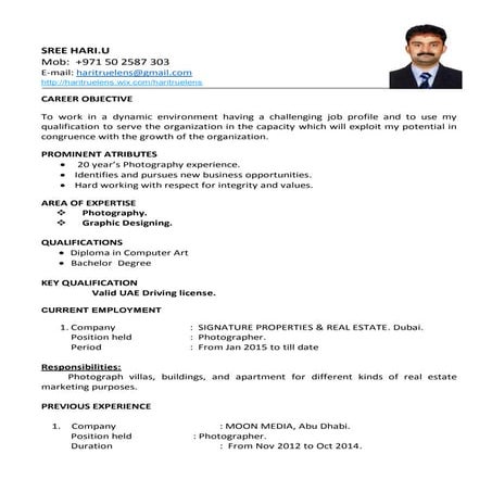 Firas - Resume - personal profile | PDF