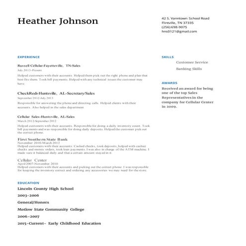 Arielle Campbell Resume | DOCX