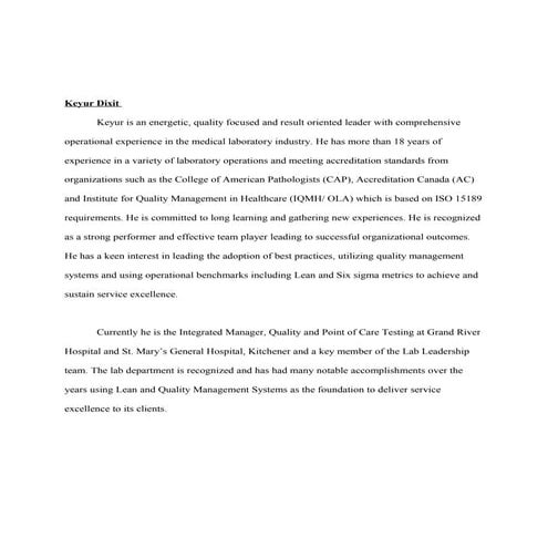 K.Dixit_Biography | DOC