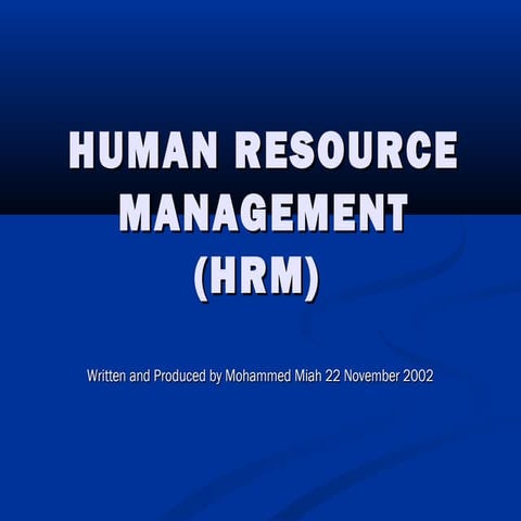 KEY PRINCIPLES OF HUMAN RESOURCE MANAGEMENT | PPT