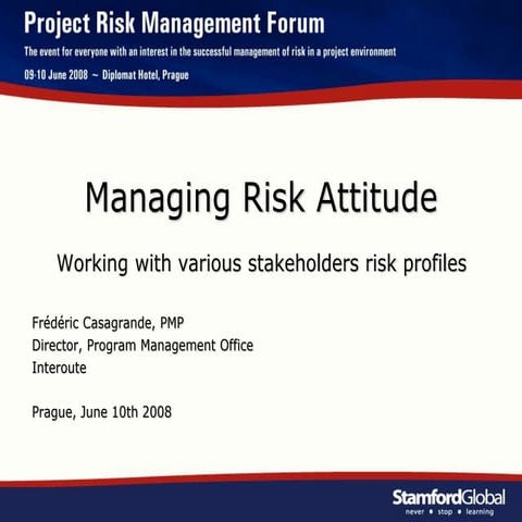 Managing Risk Attitude | PPTX