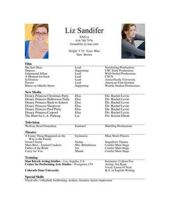 LM acting resume | PDF