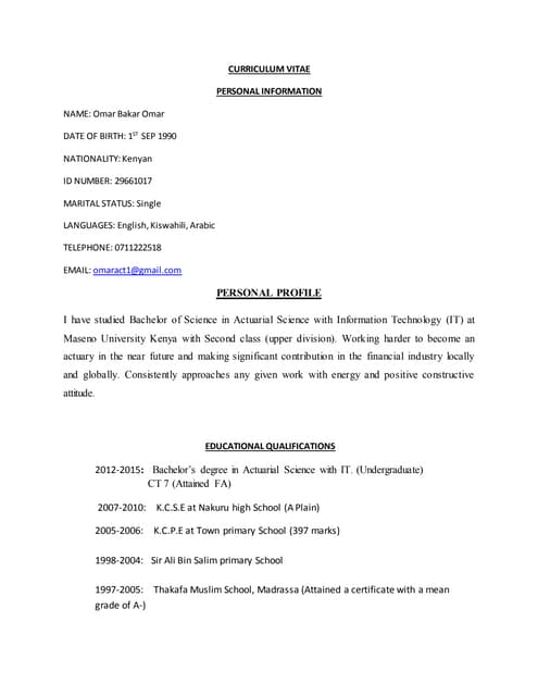 Mandisa Bodlani CV | PDF