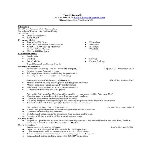 Resume dec 9 2014 | PDF