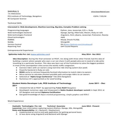 Kishan_Bhakta_Resume_2016 | PDF