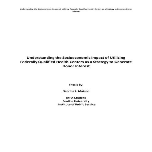 Sabrina Matson Graduate Thesis | PDF