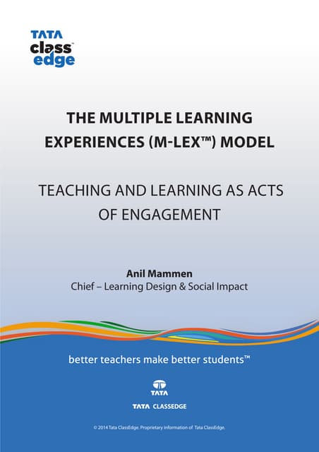 The Multiple Learning Experiences (M-LEx™) Model – A Holistic Approach ...