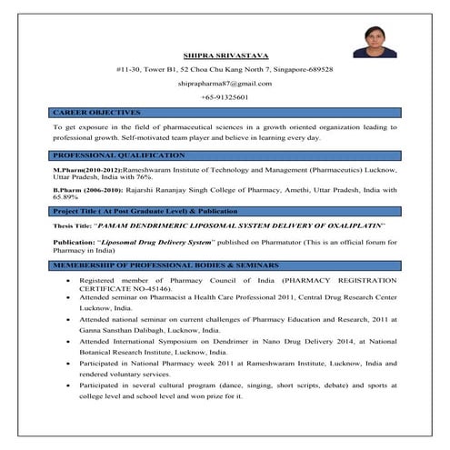 Resume_Shipra Srivastava (2) | PDF