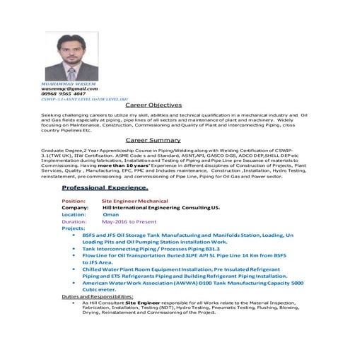 Waseem CV | DOCX
