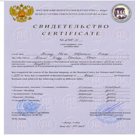 Russian basic level certifcate.PDF