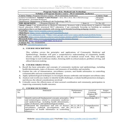 43_Program Elective course - III (Community medicine).pdf | Infectious ...