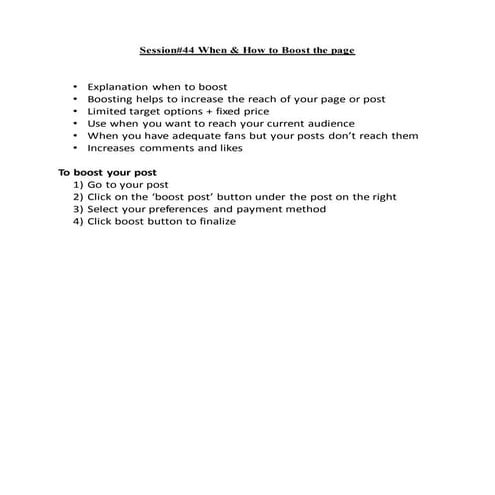 44 when & how to boost the page | PDF