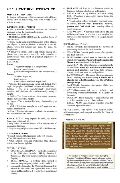 grade 11 module 3 21st-Century-Literature pptx | PPT grade 11 module 3 21st-Century-Literature pptx | PPT