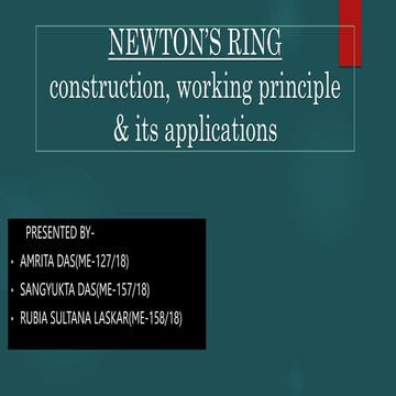 Newton's rings | PDF