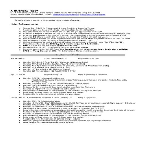 CV - Narendra | DOCX