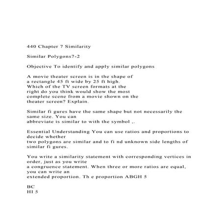 440 Chapter 7 SimilaritySimilar Polygons7-2Objective.docx