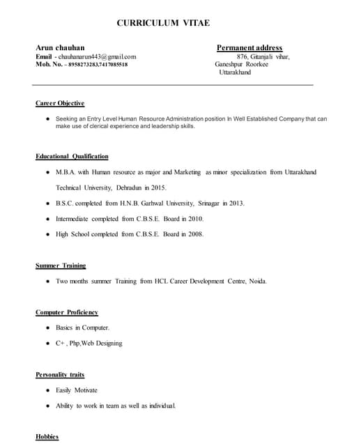 shivangi resume new(1) | PDF