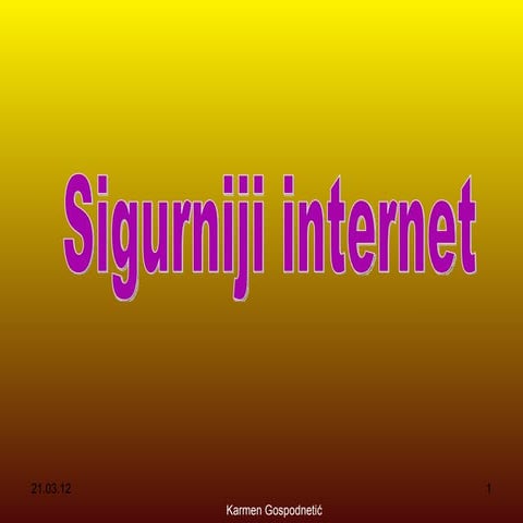 414 Siguran internet | PPT
