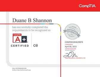 CompTIA A+ ce certificate (1) | PPT