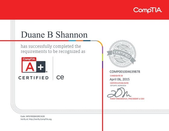 CompTIA A+ (IT Technician) certificate | PDF | Technology & Computing