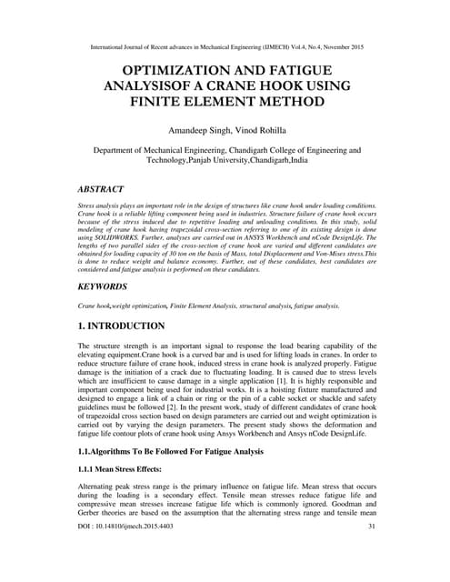 Parametric Optimization of Rectangular Beam Type Load Cell Using Taguchi Method | PDF