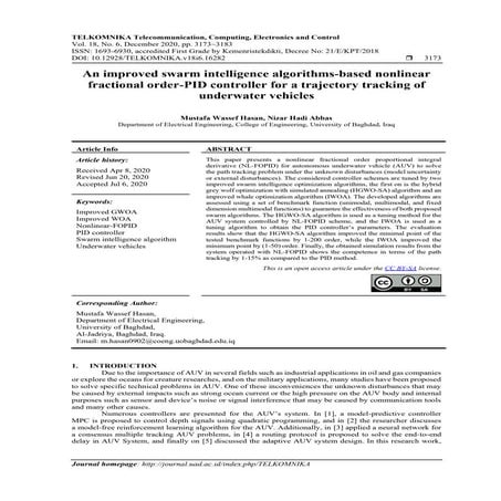 An improved swarm intelligence algorithms-based nonlinear fractional order-PID controller for a ...