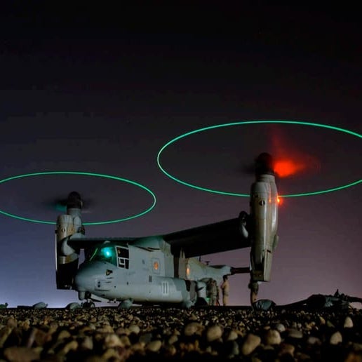 V22 tip lights at night | PDF