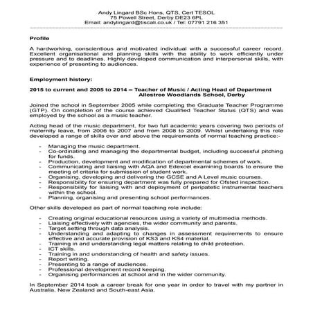 Andy CV | PDF