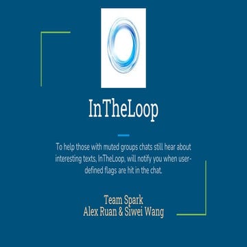 441 design preso in theloop | PPTX | Computing | Technology & Computing