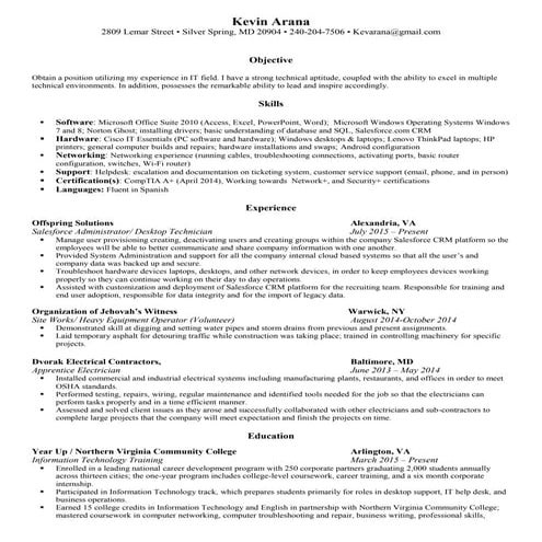 Adriel Mingo's Curriculum Vitae | DOCX