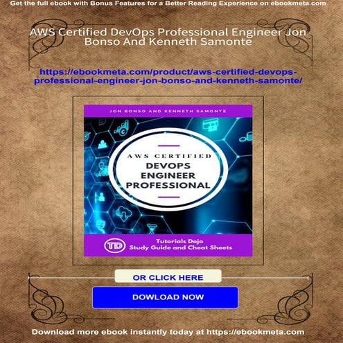 AWS Certified DevOps Professional Engineer Jon Bonso And Kenneth Samonte 2024 scribd download | PDF