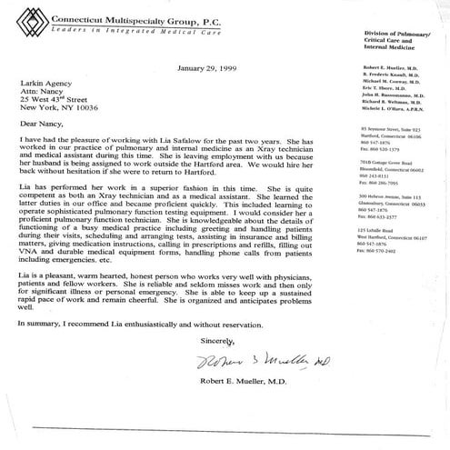 Reference letter from CMG | PDF