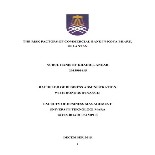 COVER PAGE | PDF | Business Administration | Business