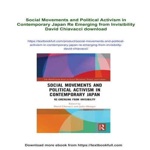 Social Movements and Political Activism in Contemporary Japan Re ...